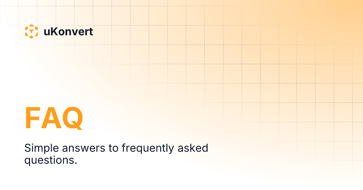 FAQ | uKonvert